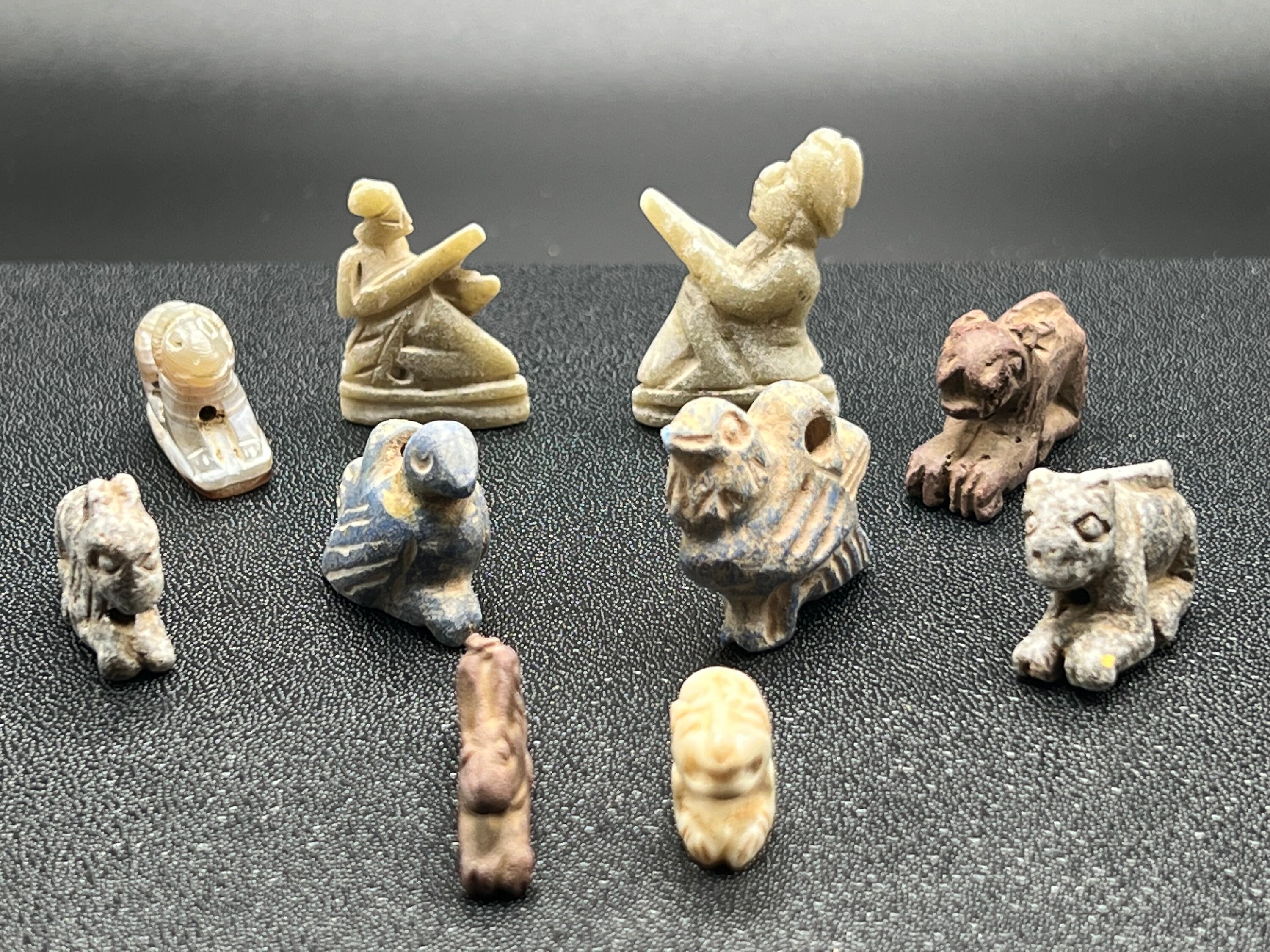 Medieval Engraved Small Animal Statues Beads Pendant 10 Pieces - Etsy