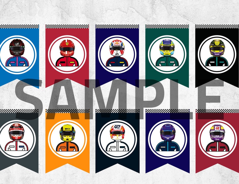 FORMULA 1 BUNTING BANNER F1 Banner Formula 1 Banner F1 Party Decor ...