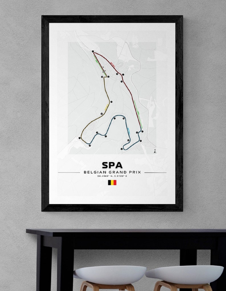 FORMULA 1 SPA FRANCORCHAMPS Poster F1 Poster F1 Track Poster - Etsy Canada