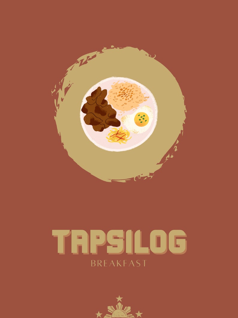FILIPINO FOOD Bundle Tapsilog Filipino Art Food Culture - Etsy