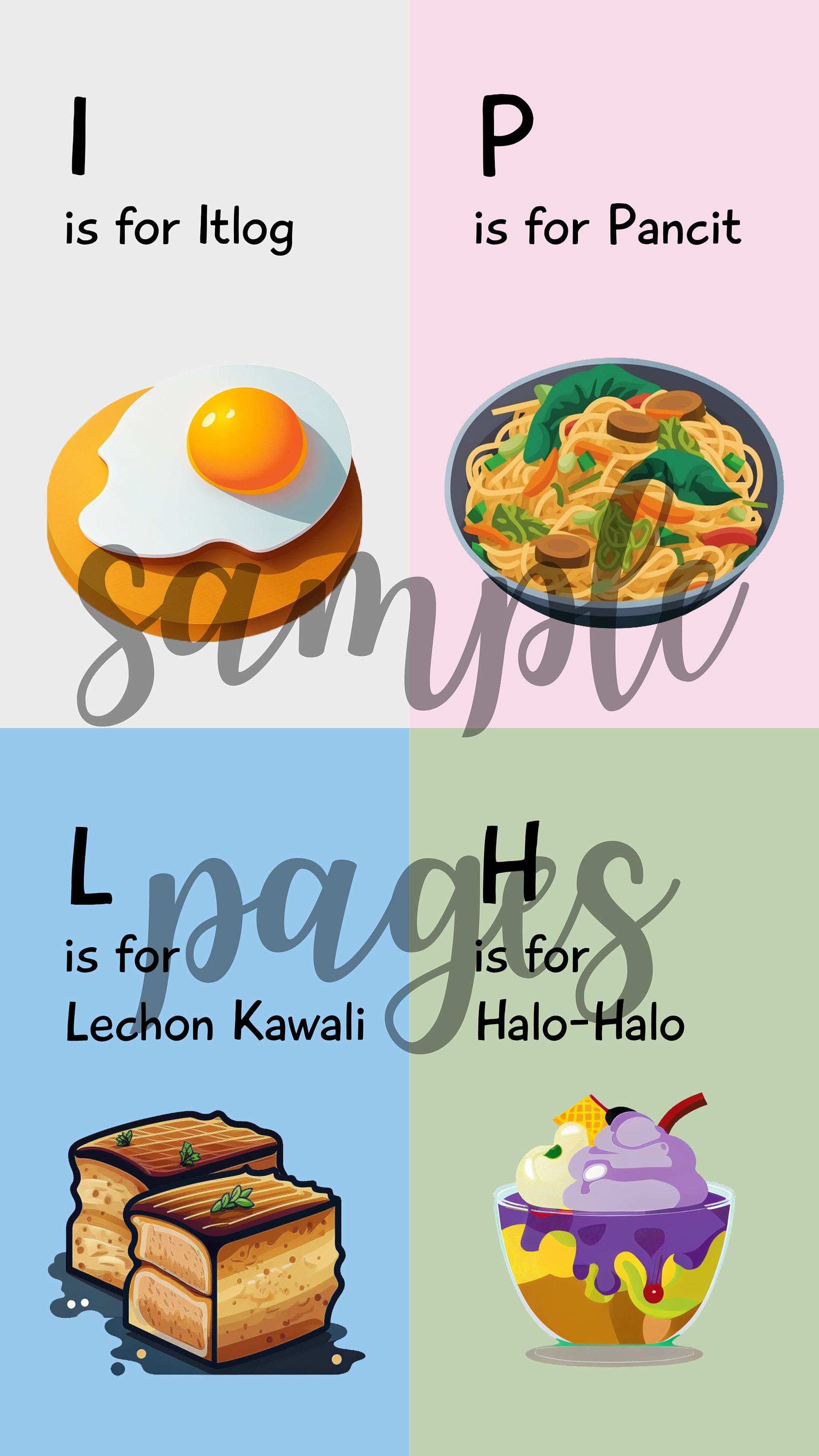 Children's ABC Book Learn Tagalog Words Abcs of Filipino - Etsy