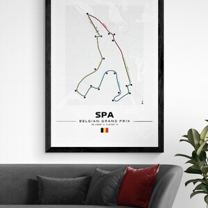 FORMULA 1 SPA FRANCORCHAMPS Poster F1 Poster F1 Track Poster - Etsy Canada