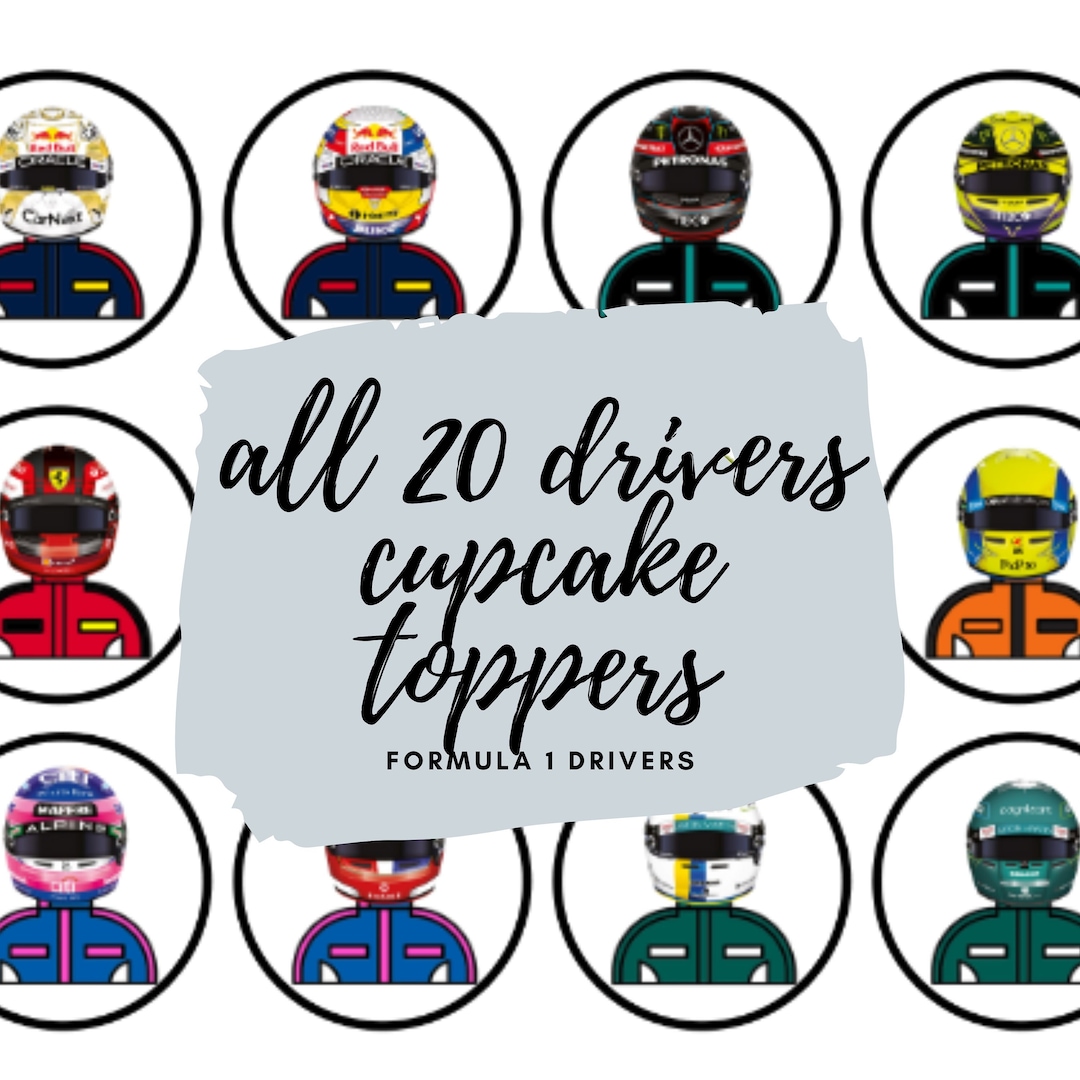 Formula 1 Birthday Party Cupcake Topper F1 Party Decor F1 - Etsy UK