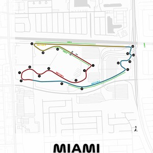 FORMULA 1 MIAMI POSTER F1 Poster F1 Track Poster Miami Track Poster ...