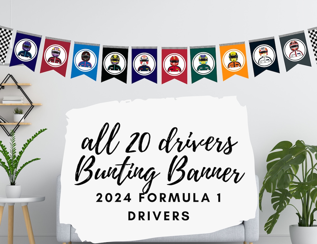 FORMULA 1 BUNTING BANNER F1 Banner Formula 1 Banner F1 Party Decor ...