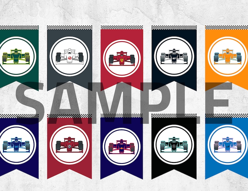 FORMULA 1 BUNTING BANNER F1 Banner Formula 1 Banner F1 Party - Etsy