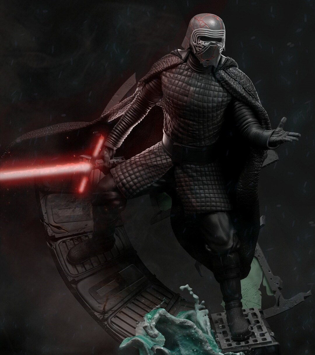 Kylo Ren Star Wars 3D STL Files for 3D Printer, 3D Model, Movie Lover ...