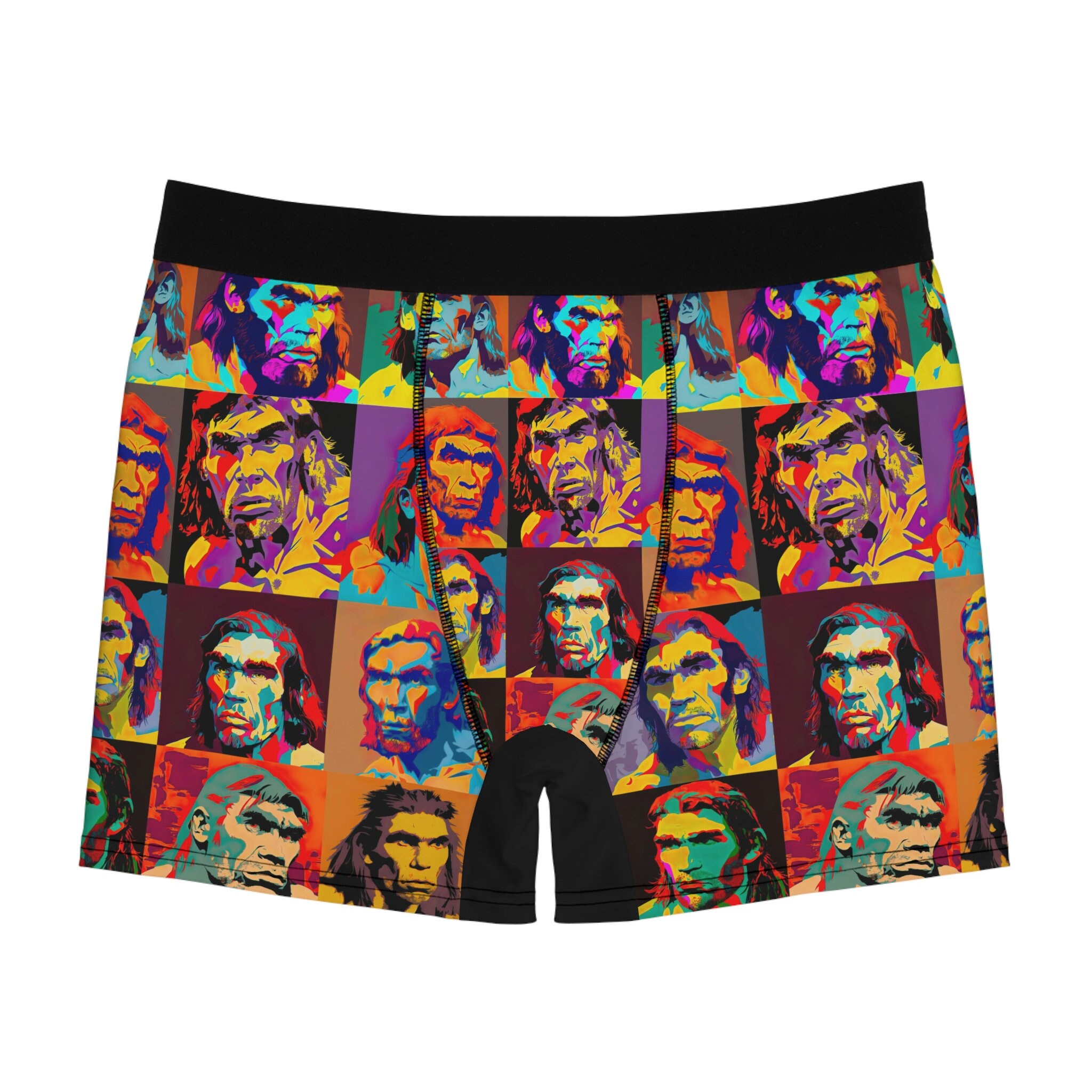 Neanderthal Face Boxers, King Kong Face Underwear, Cotton Boxer Shorts ...