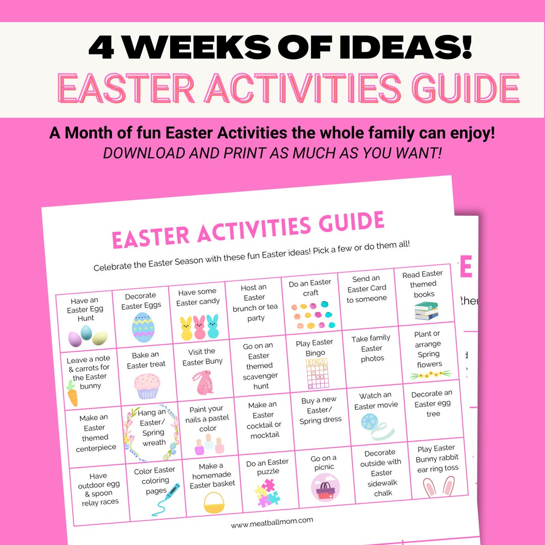 Easter Activities Guide, Easter Activities, Easter Activities for ...