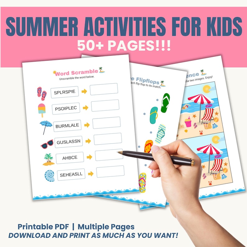 Summer Activities for Kids! / Summer Kids Activities / Summer Activity ...