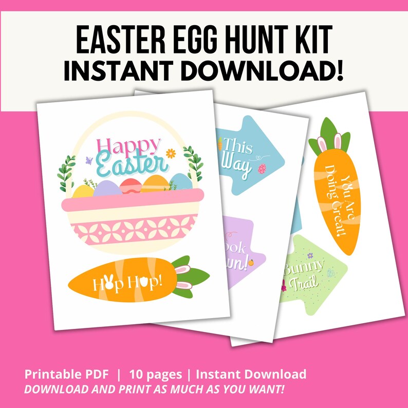 Easter Egg Hunt Kit!!! / Easter Egg Hunt Game / Easter Activity for ...