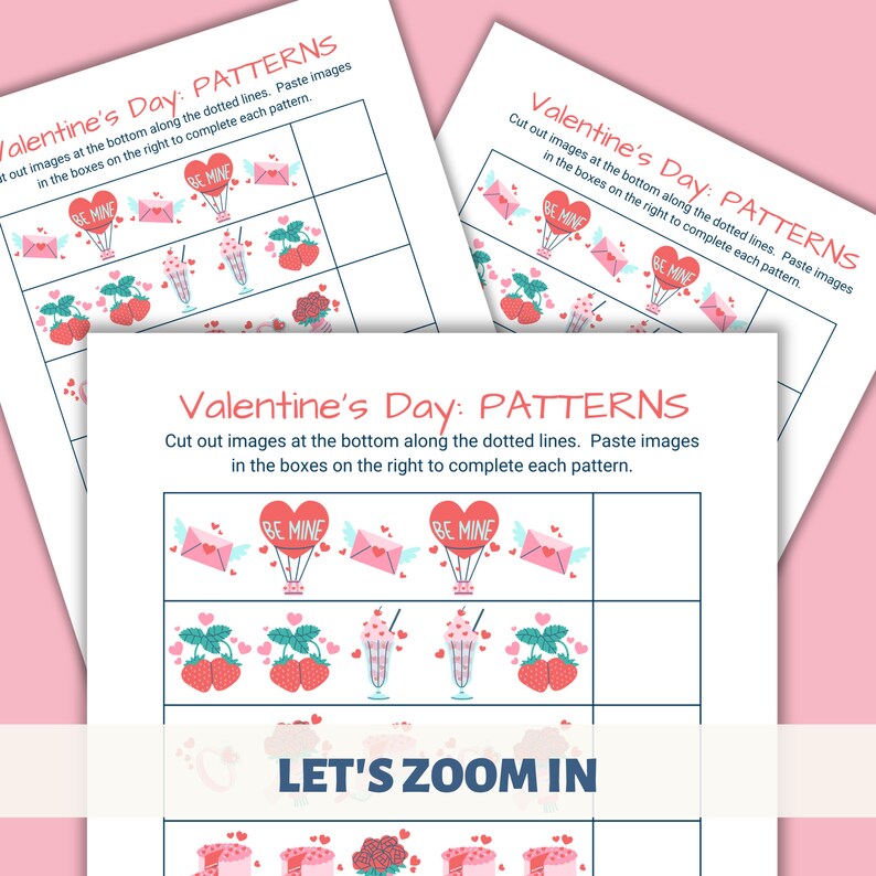 Valentine's Day Printable , Pattern Printable , Printables for Kids ...