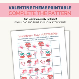 Valentine's Day Printable , Pattern Printable , Printables for Kids ...