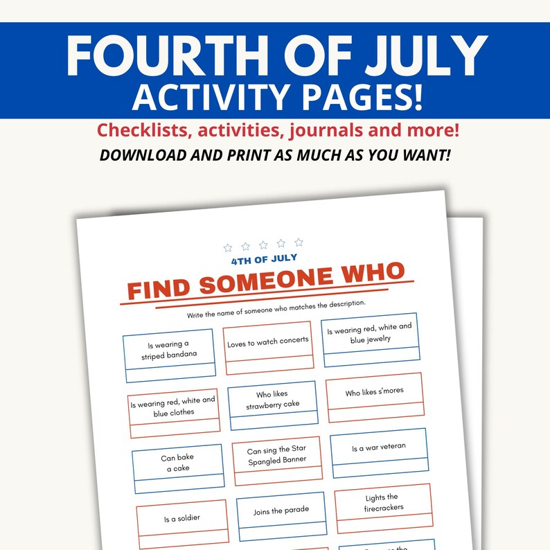 Fourth of July Activity Pages!!! / Fourth of July / Patriotic ...