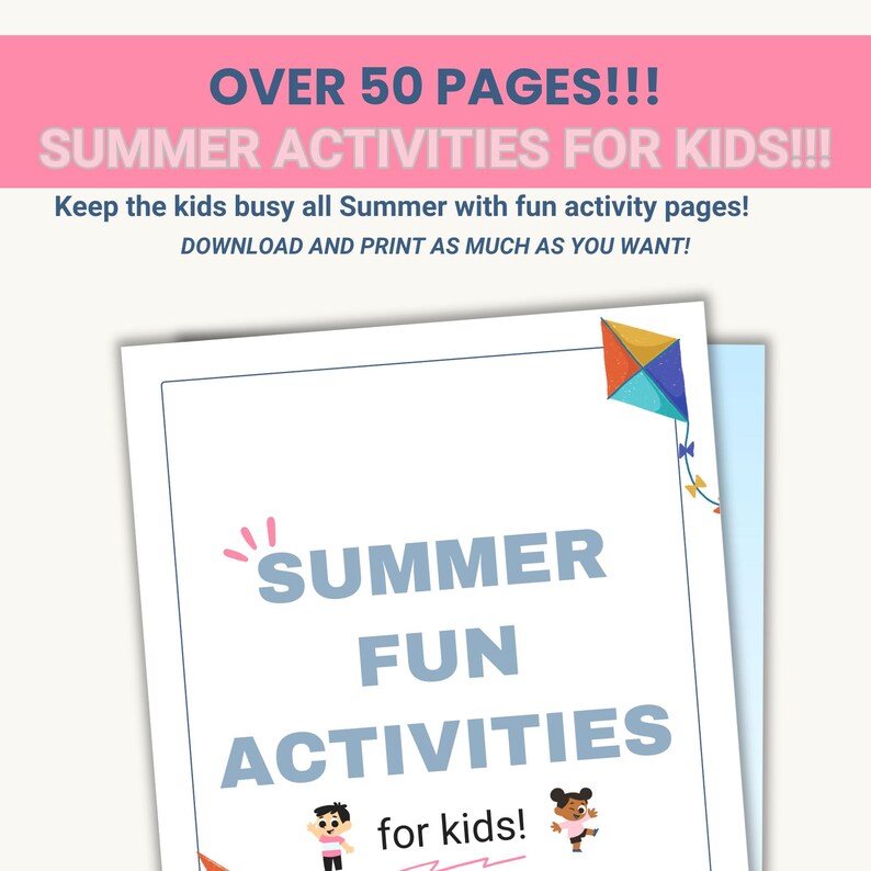 Summer Activities for Kids! / Summer Kids Activities / Summer Activity ...