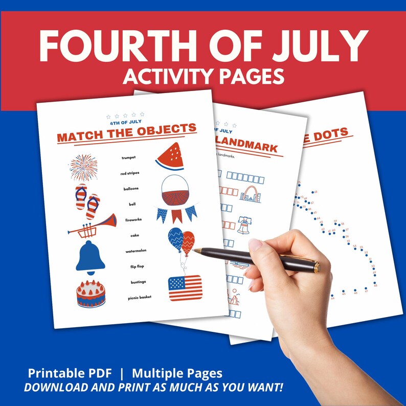Fourth of July Activity Pages!!! / Fourth of July / Patriotic ...