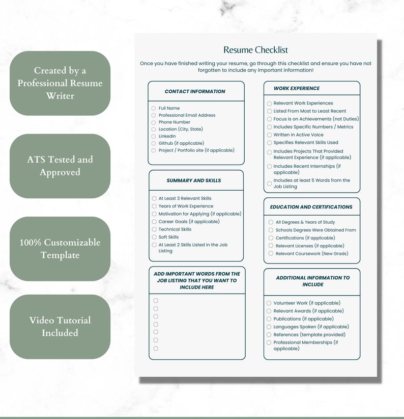 Modern Canva Resume Template One & Two Page Resume Cover Letter ...