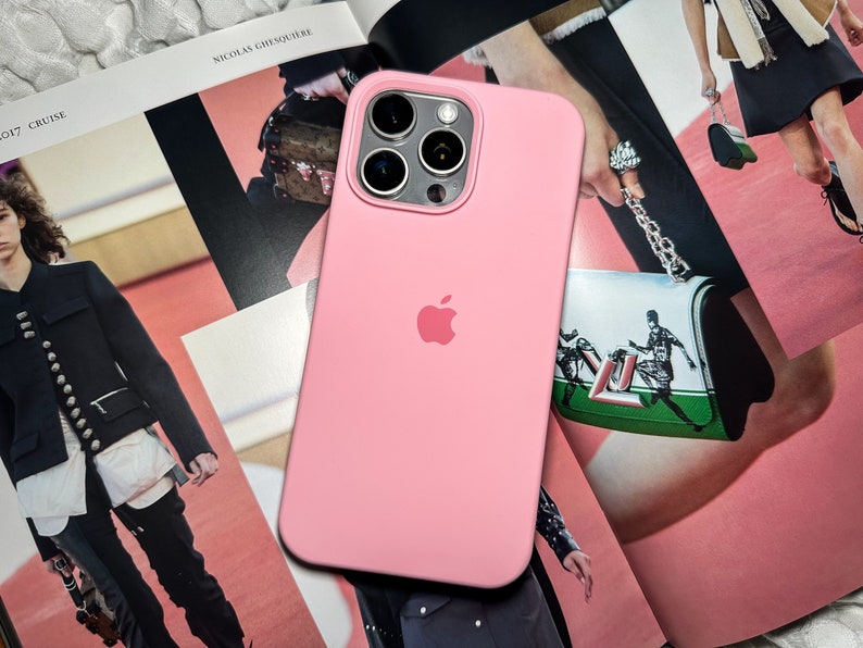 Solid Colour Silicone Phone Case iPhone 14 13 12 11 Pro Max Cover ...