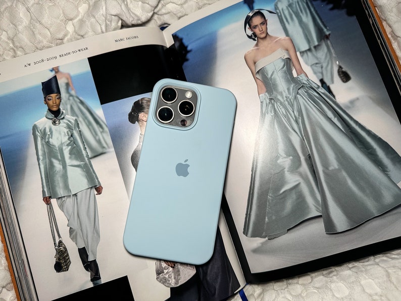 Solid Colour Silicone Phone Case iPhone 14 13 12 11 Pro Max Cover ...