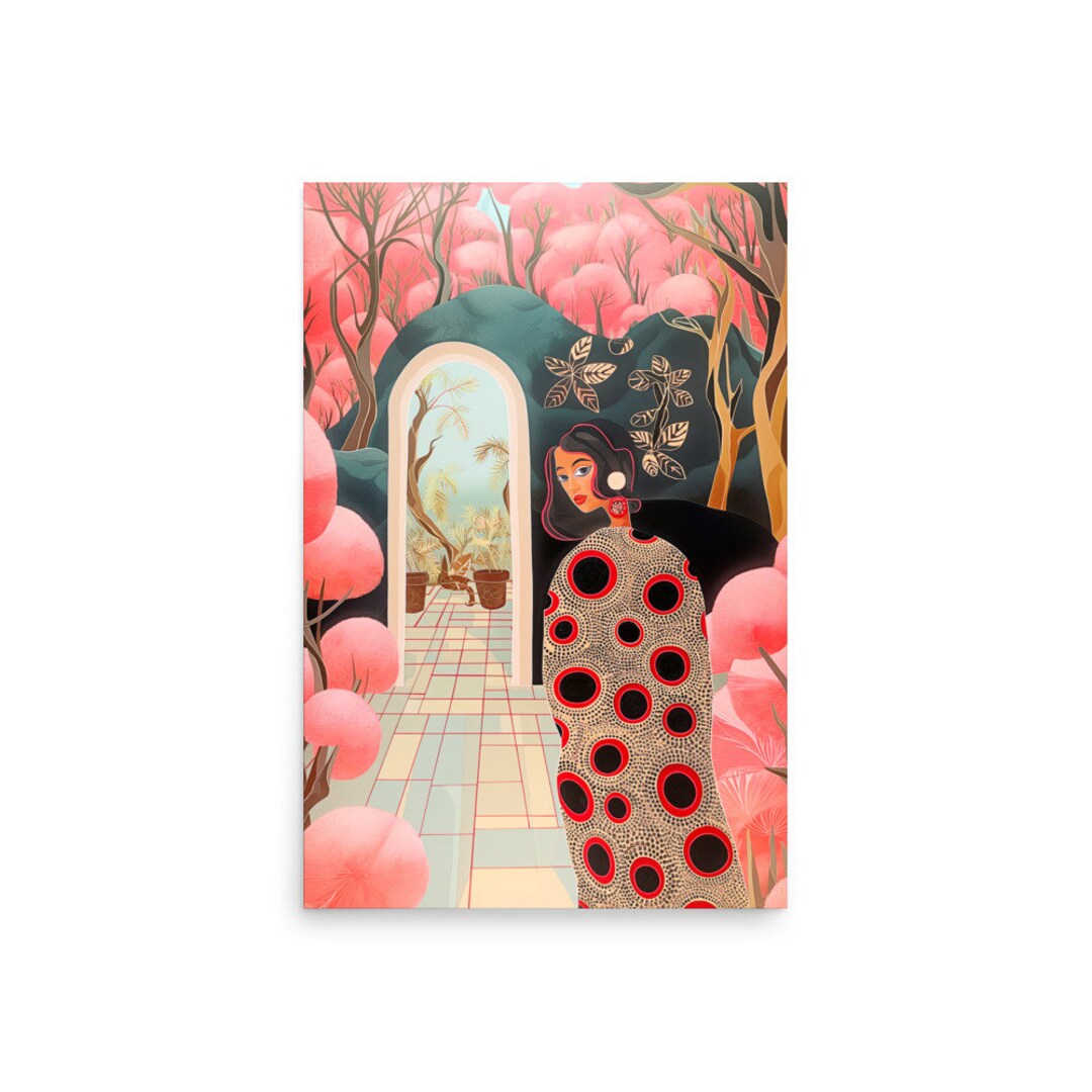 Pathway Contemporary Digital Art Poster Interiorscape Surreal Japandi ...