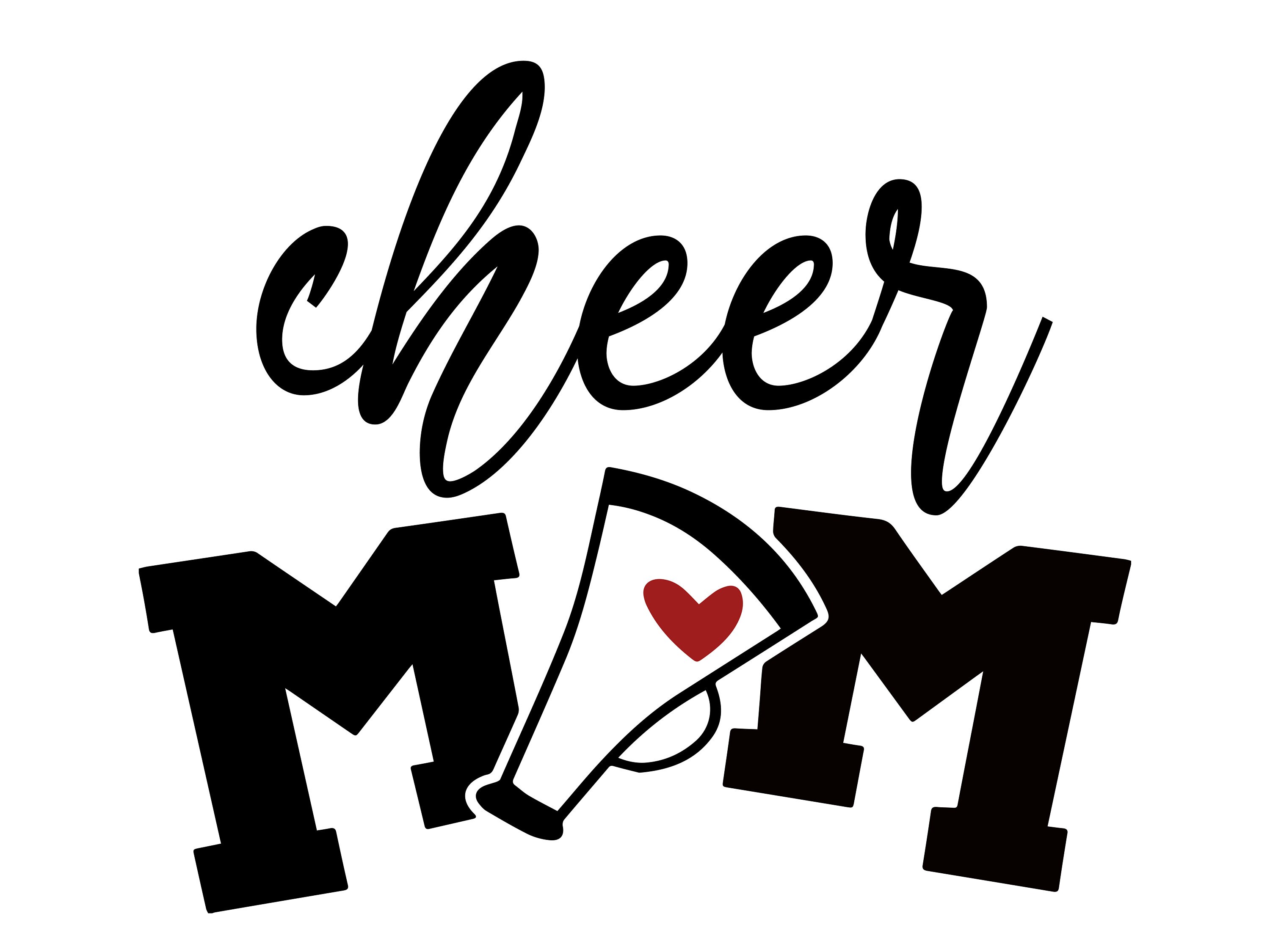 Cheer Mom Svg Bundle Cheerleader Svg Cheer Mom Shirt Svg Football