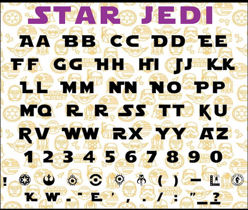 Star Font Wars Font Star Font Svg Star Font Ttf - Etsy Canada