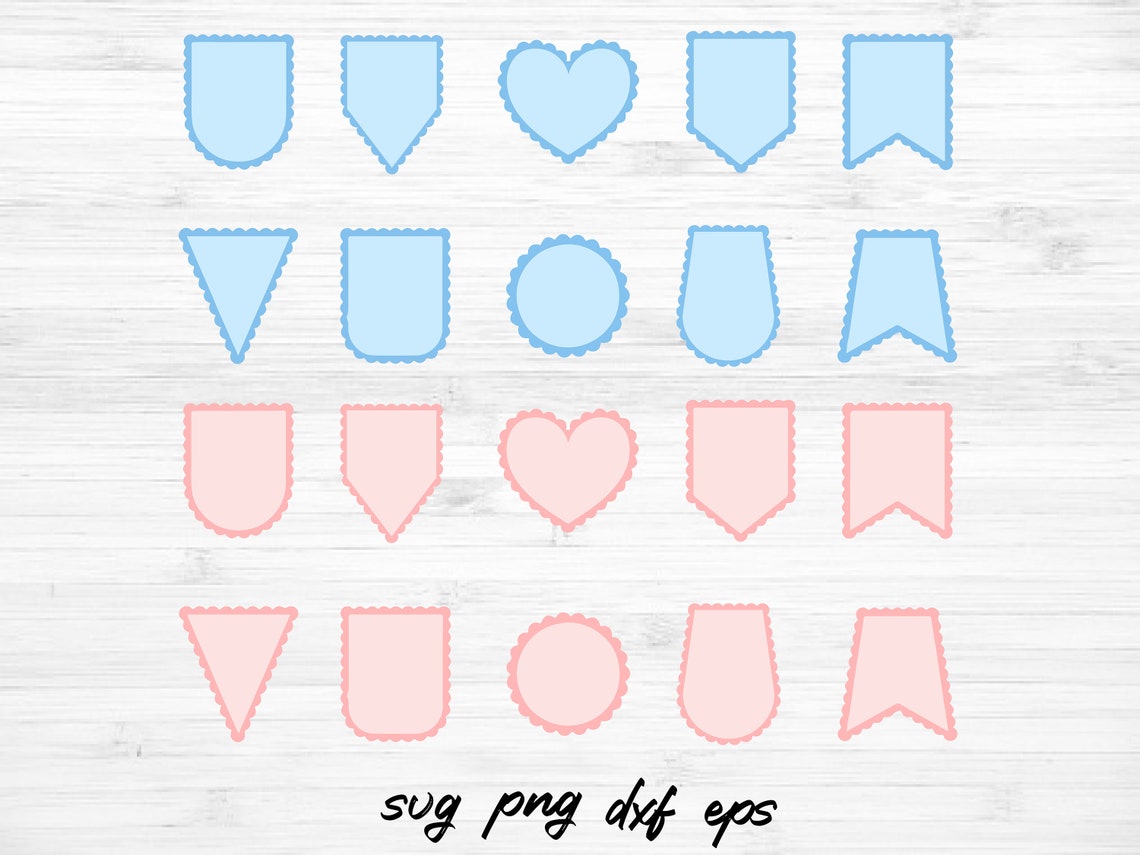 Bunting Banner Svg Bundle , Birthday Bunting , Birthday Banner Svg ...