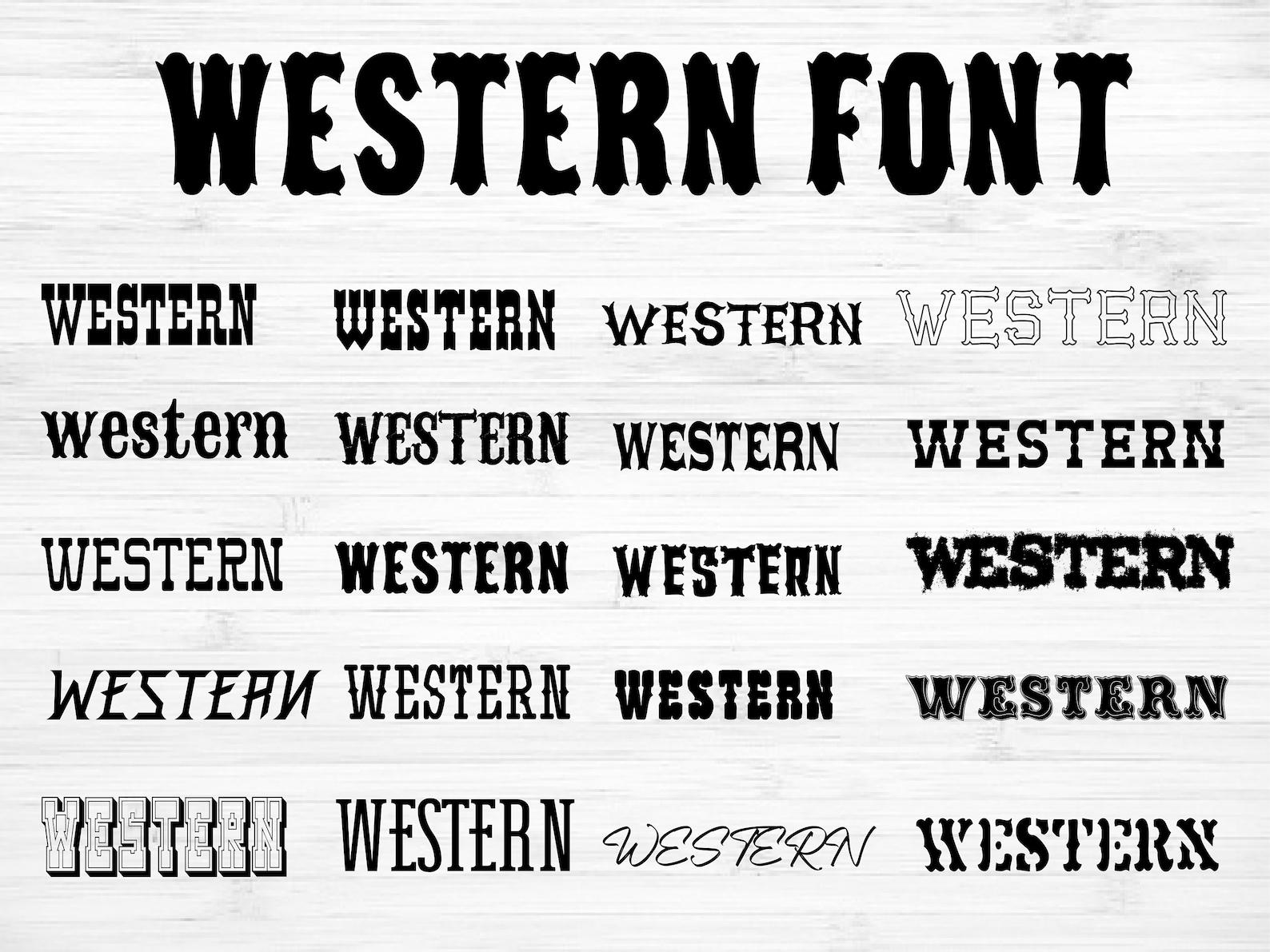 Western Font Bundle , Cowboy Font , Wild West Font , Country Font - Etsy
