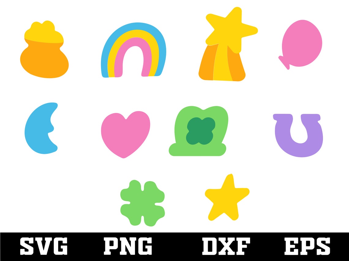 Lucky Charms Svg , Lucky Charm Png , Shamrock Svg , Lucky Charms ...