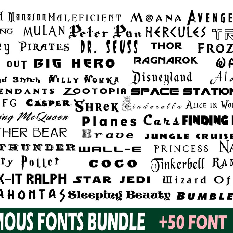 Font Bundle - Etsy