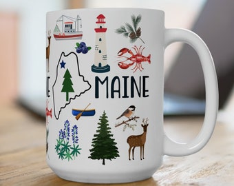 Big Sebago, Lake, Maine, ME, Ceramic Ornament, Gift, Camp, Cabin ...