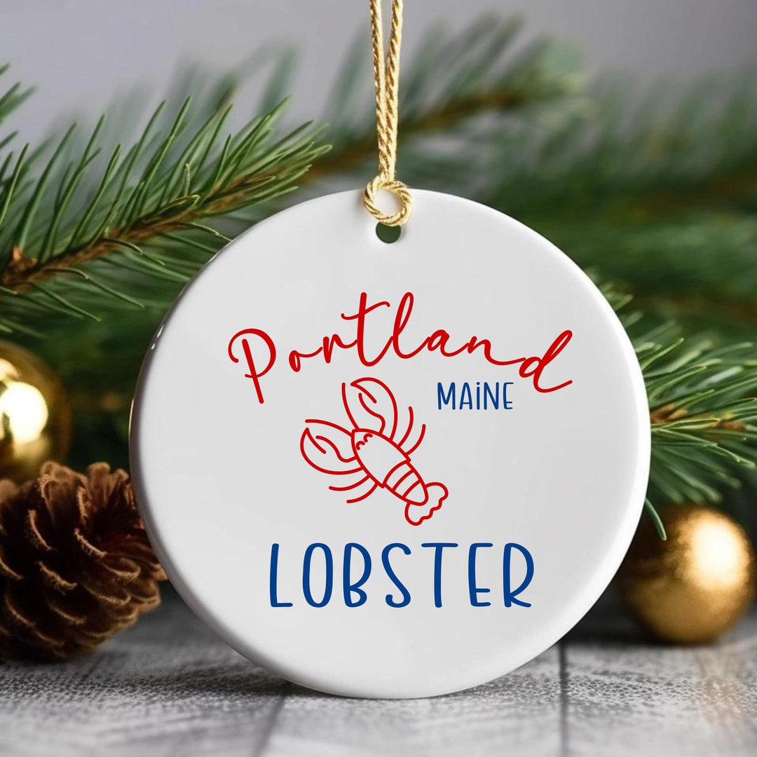 Portland Maine Lobsters Ceramic Ornament, Christmas, Holiday, Tree ...