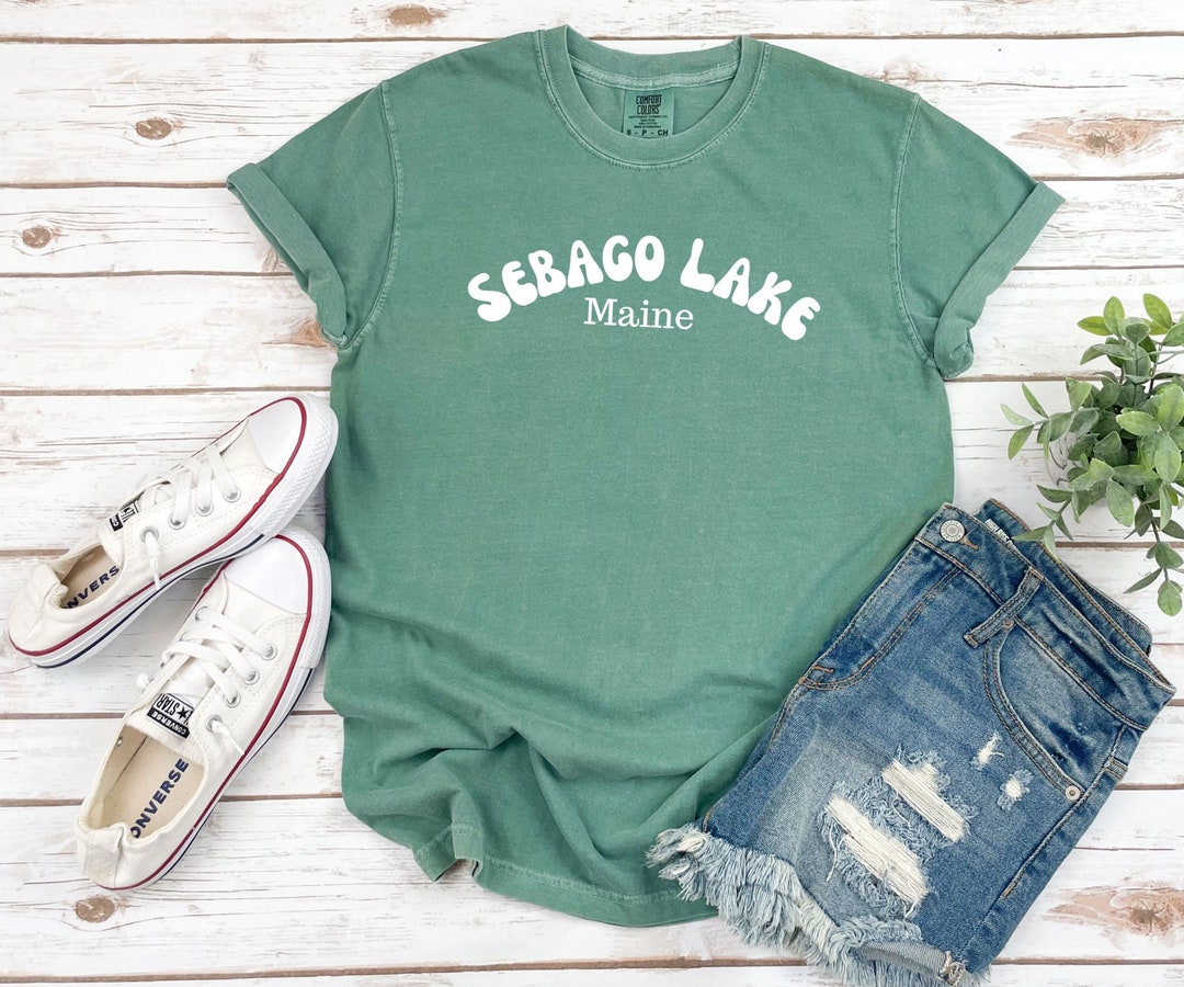 Sebago, Lake, Custom Colors, Unisex Garment-dyed, T-shirt, Tee, Shirt ...