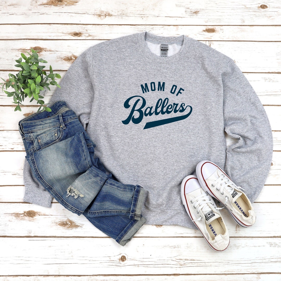 Mom of Ballers, Unisex Heavy Blend™ Crewneck Sweatshirt, Mother, Mama ...