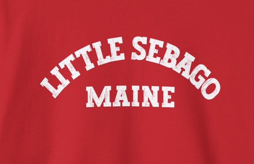Little Sebago, Lake, Maine, Heart Unisex Heavy Blend™ Crewneck ...