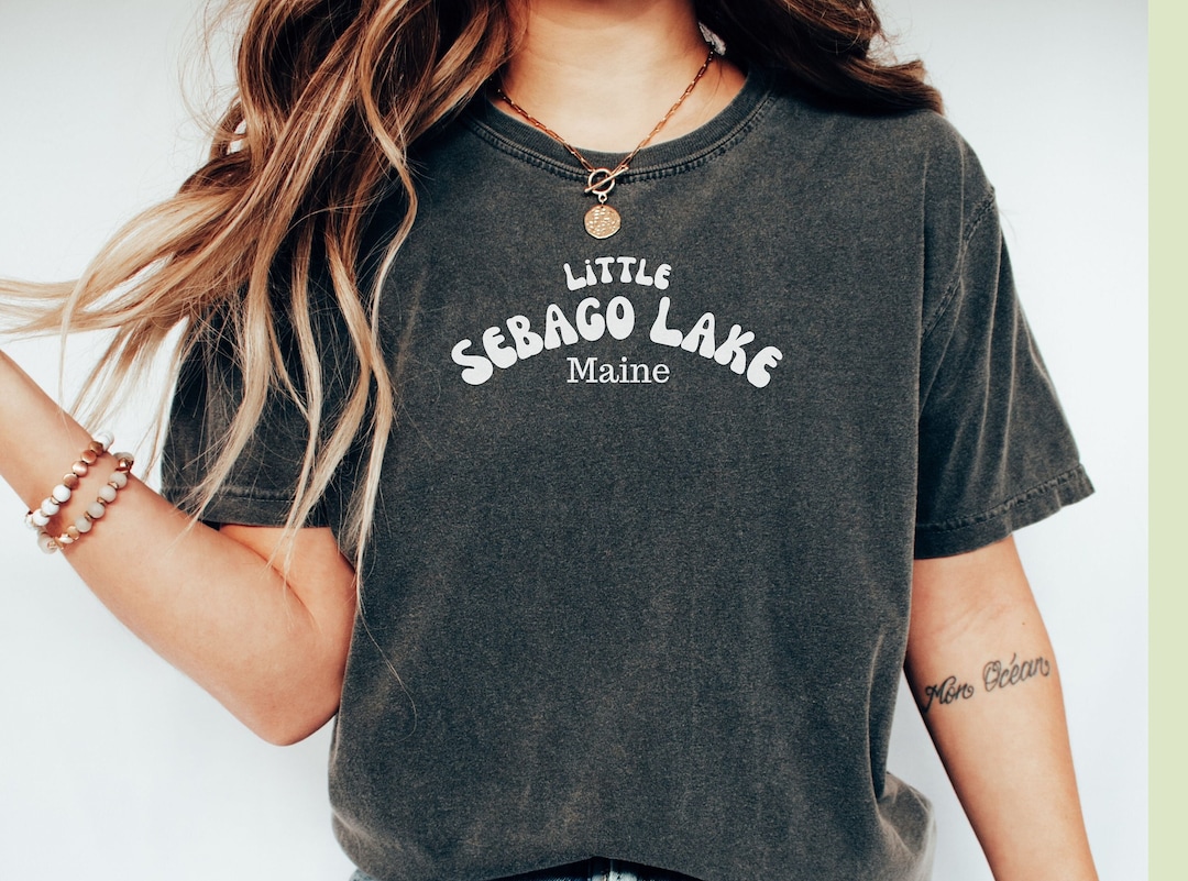 Little Sebago Lake Custom Colors Oversized Unisex Garment-dyed T-shirt ...