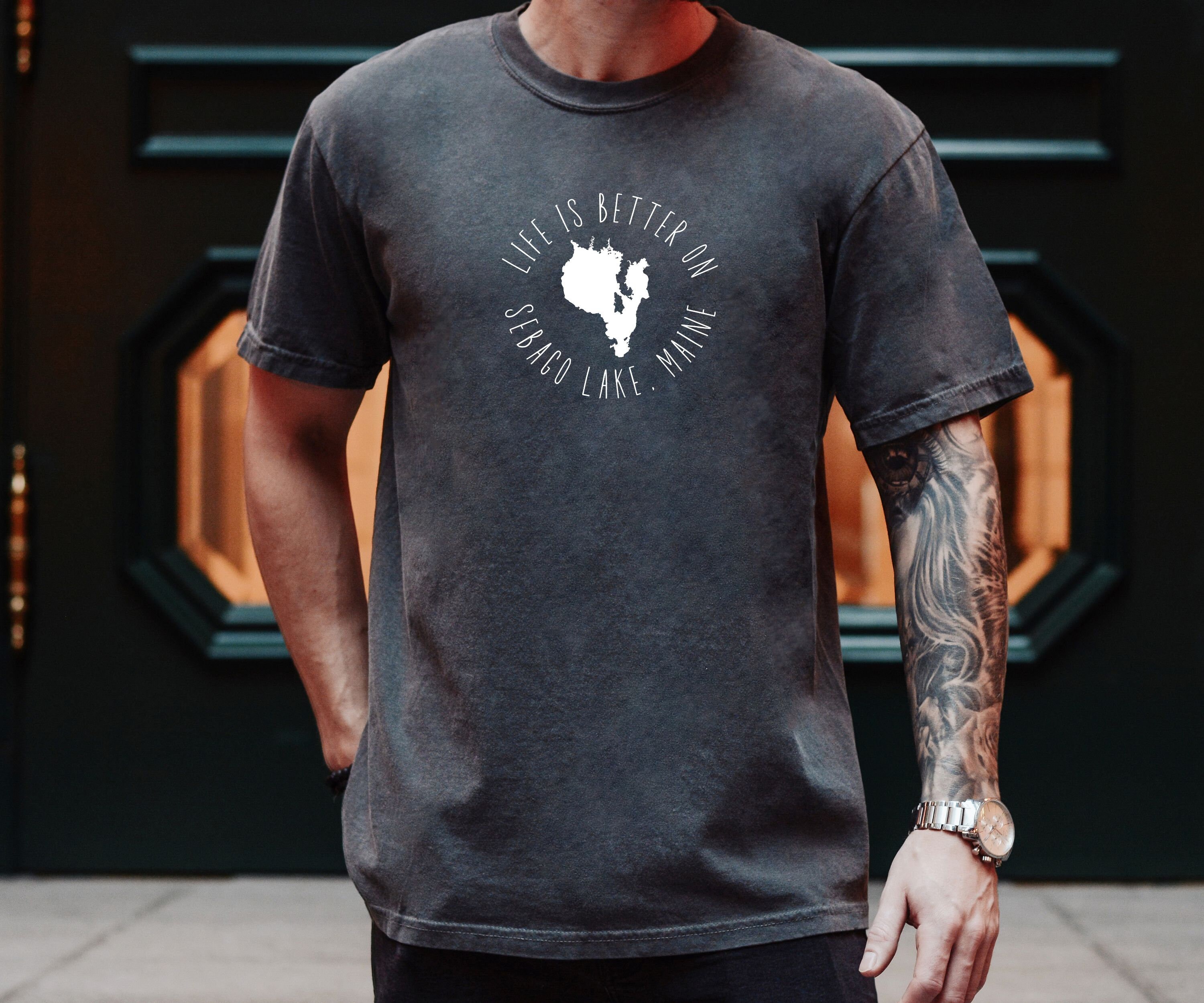 Life is Better at SEBAGO, Lake, Tee, Comfort Colors Unisex Garment-dyed ...