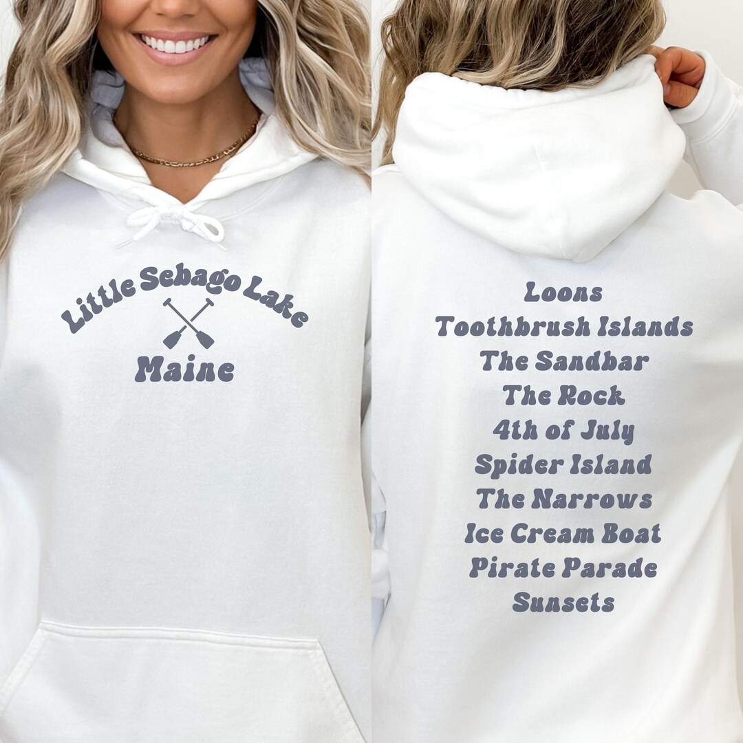 Sweatshirt, Hoodie, Little Sebago Lake Maine ME Pullover Gift, Family ...