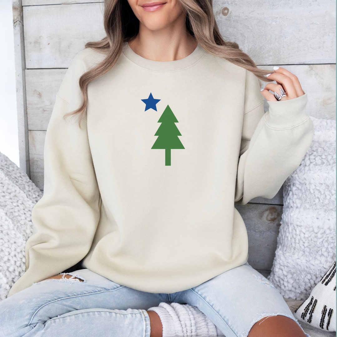 Maine, State, 1901 Flag Style Unisex Heavy Blend™ Crewneck Sweatshirt ...