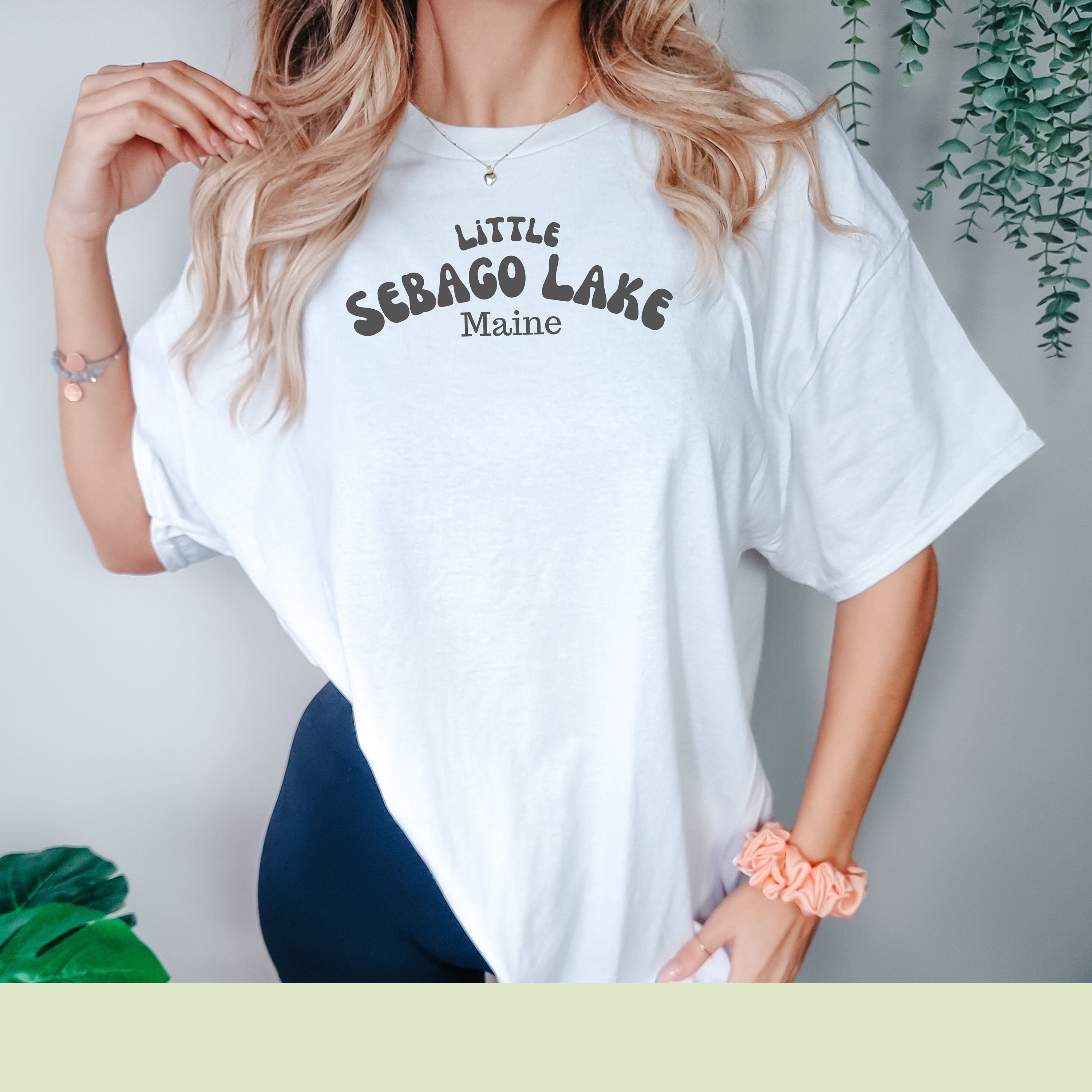 Little Sebago Lake Custom Colors Oversized Unisex Garment-dyed T-shirt ...