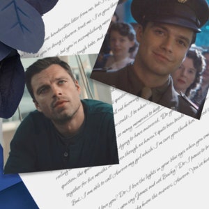 Custom Bucky Barnes Love Letter With Stickers - Etsy
