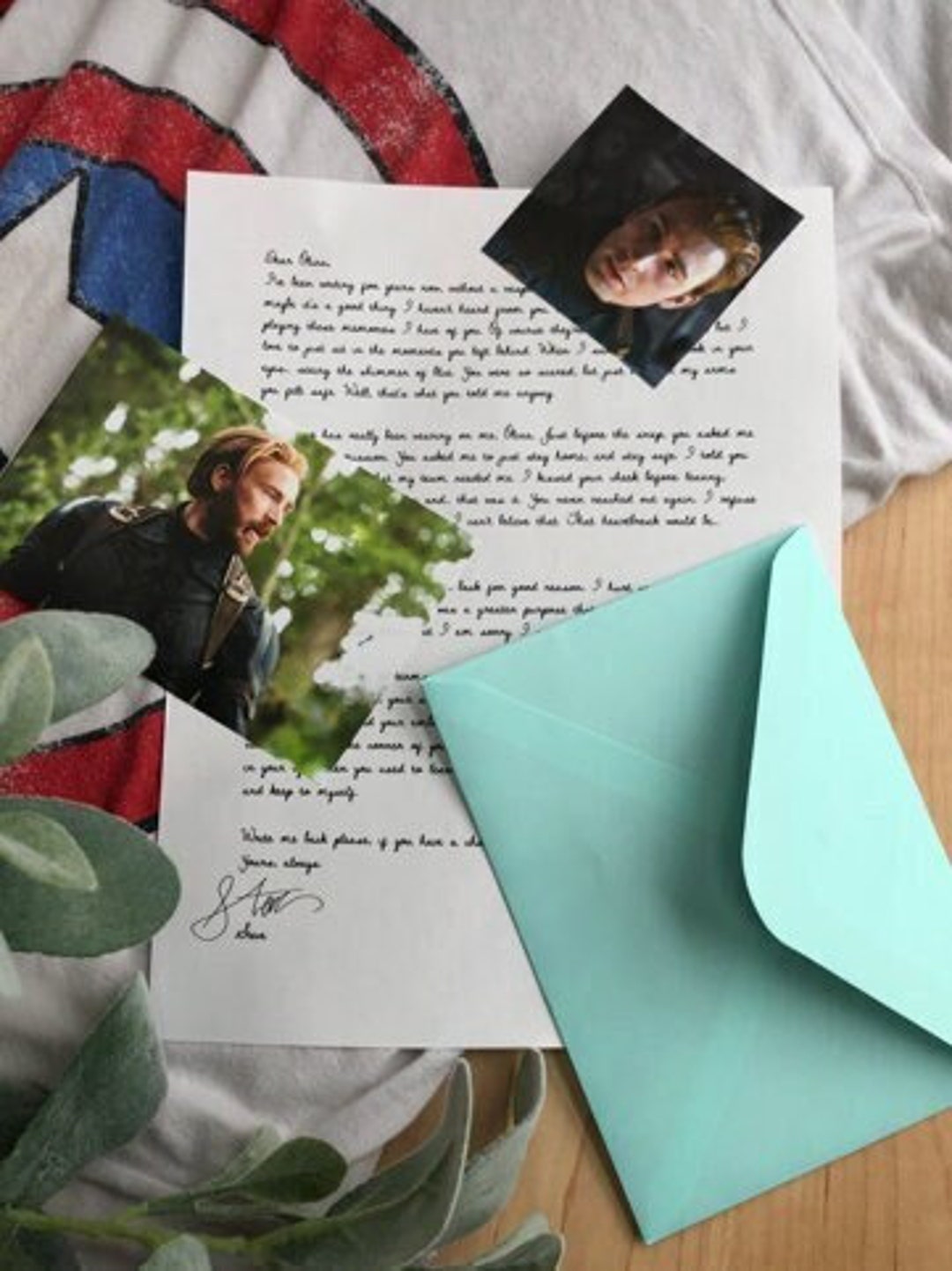 Custom Steve Rogers Love Letter With Stickers - Etsy