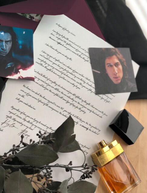 Custom Kylo Ren Love Letter With Stickers - Etsy