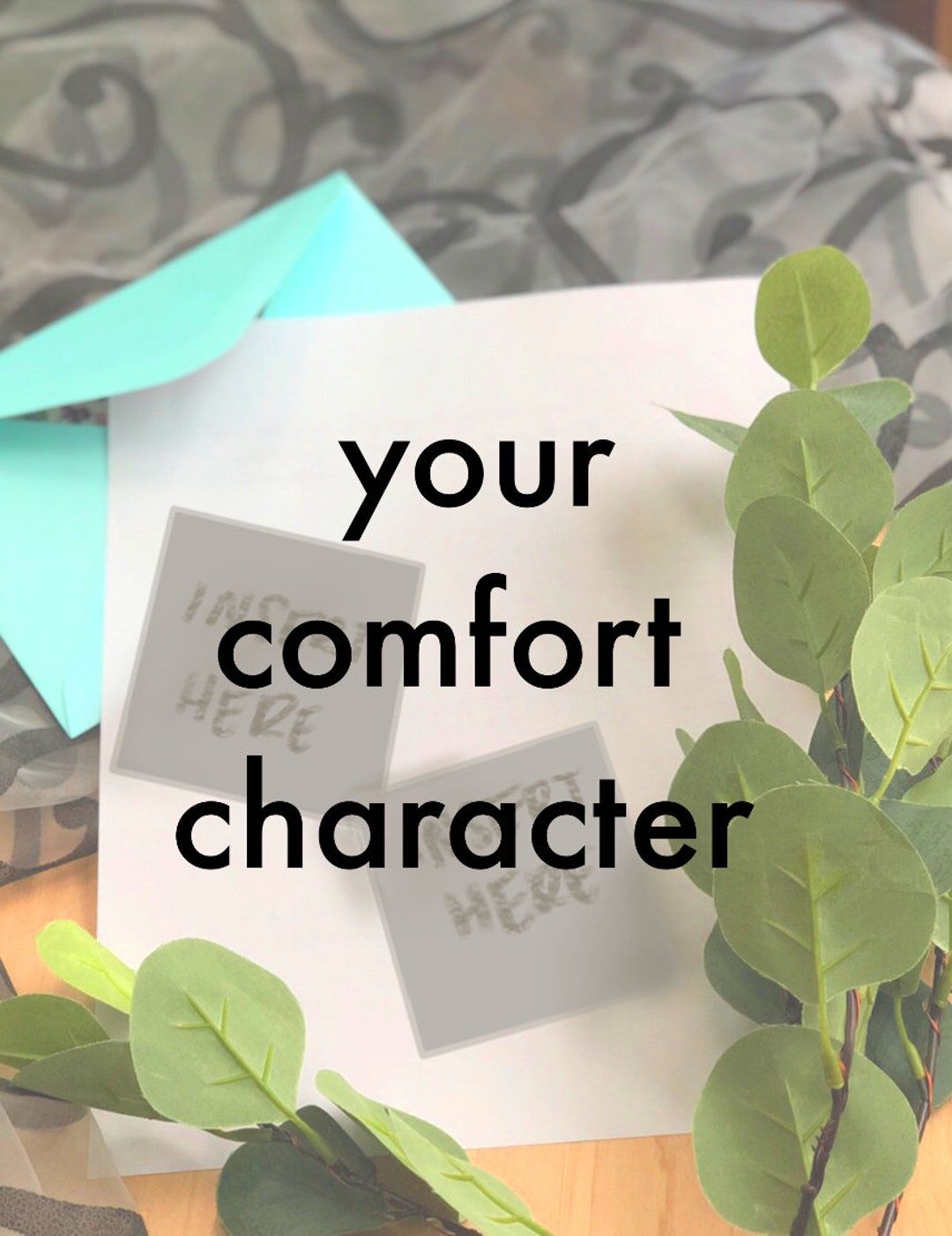 Comfort Character Love Letter With Stickers - Etsy