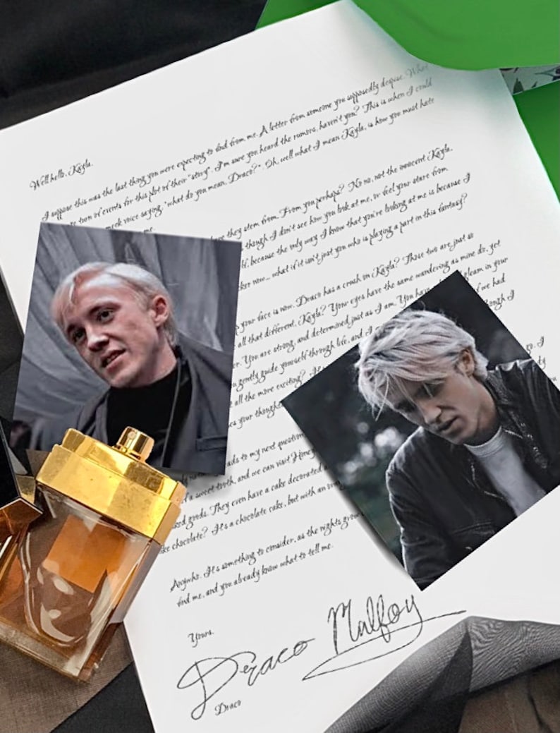 Custom Draco Malfoy Love Letter With Stickers - Etsy