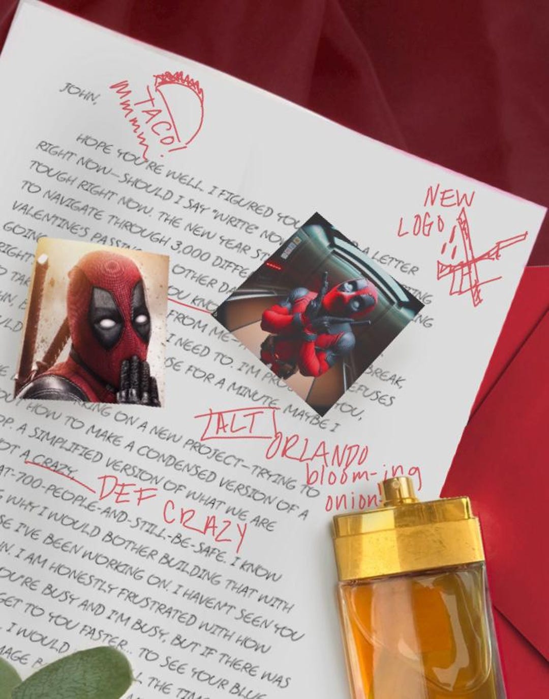 Deadpool and Wolverine Custom Love Letter With Stickers - Etsy