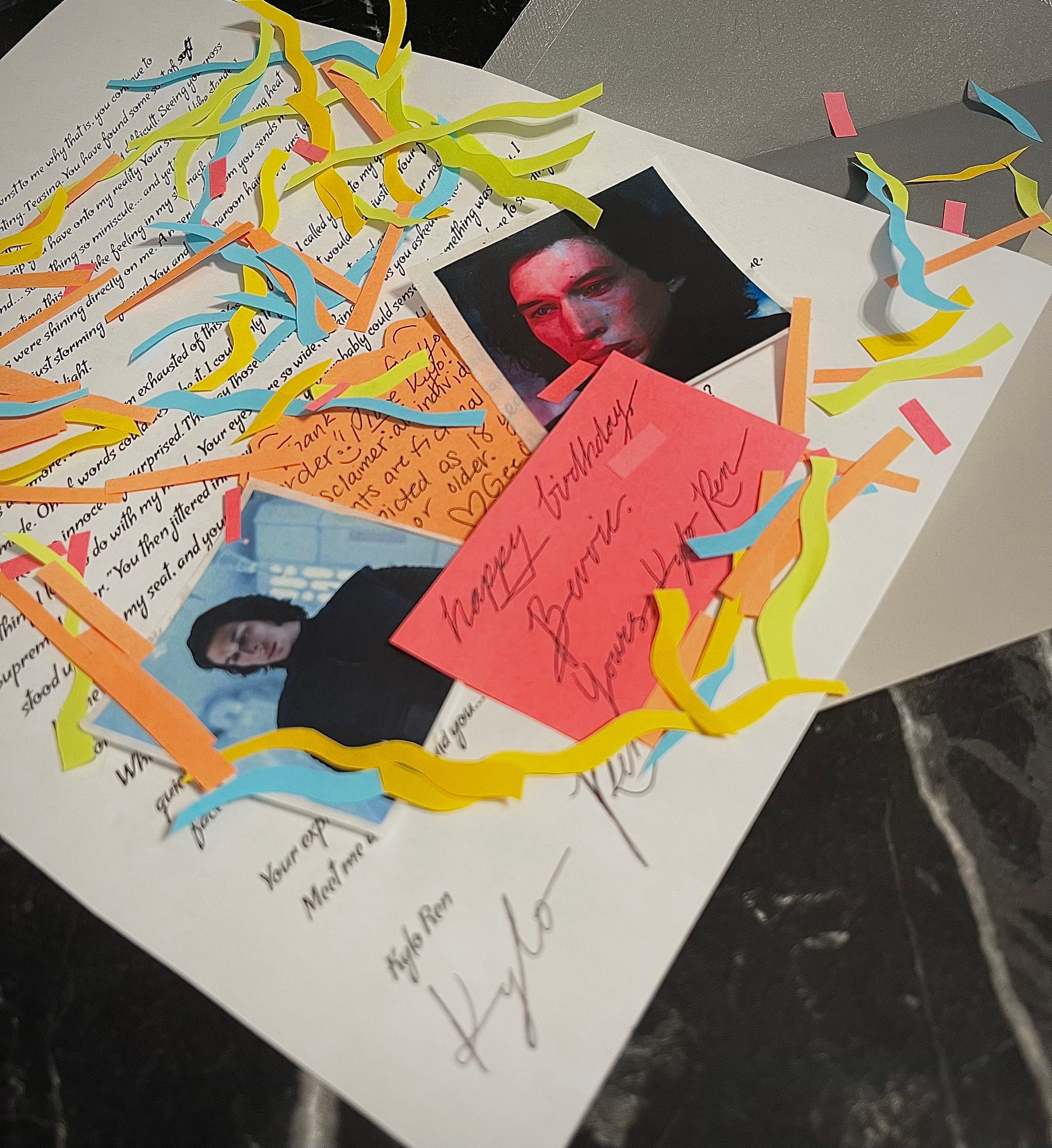 Custom Kylo Ren Love Letter With Stickers - Etsy