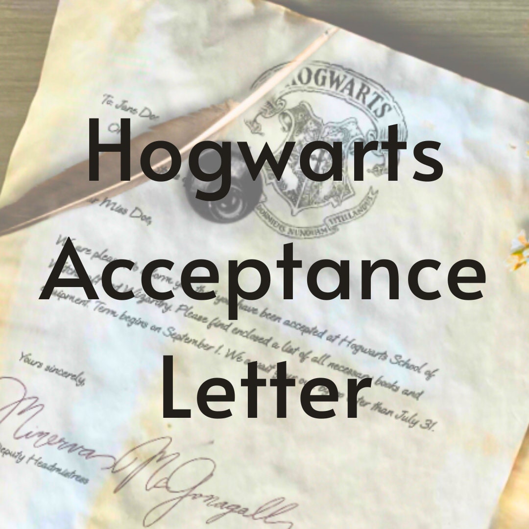 Personalized Wizarding World Letter - Etsy
