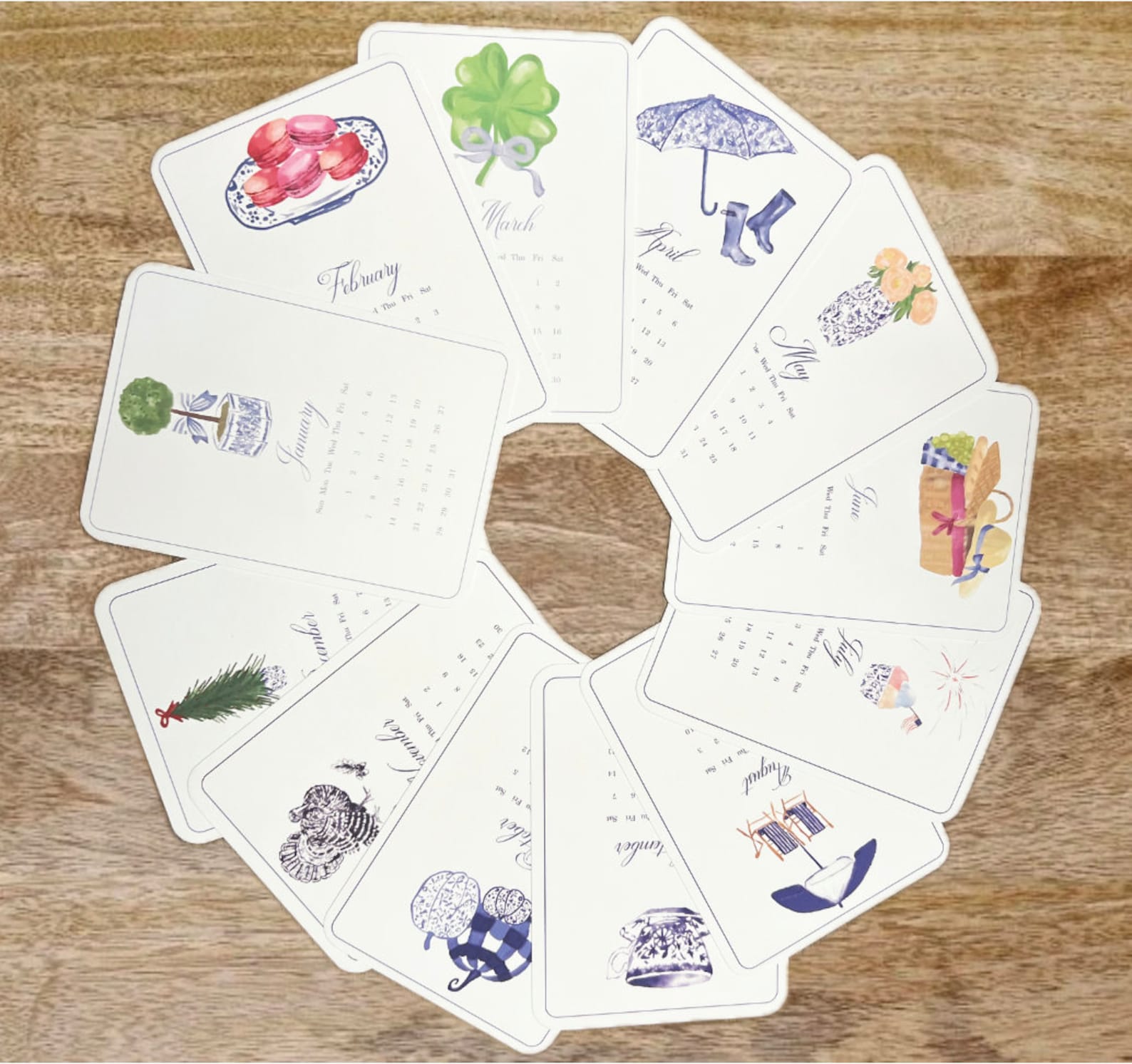 Easel Desktop 2024 Calendar Digital Refill - Etsy