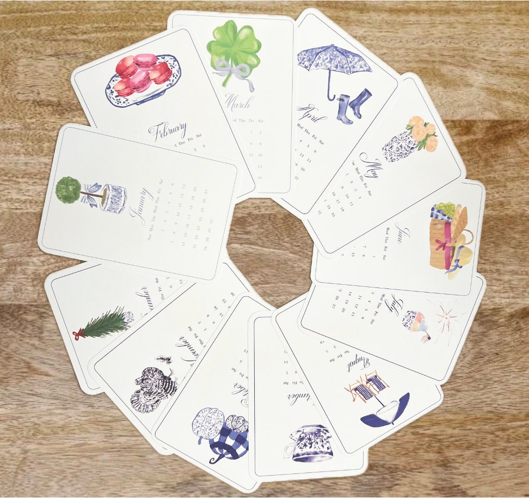 Easel Desktop 2024 Calendar Digital Refill - Etsy